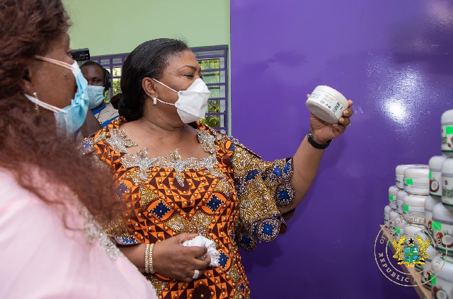 V/R: First lady opens newly-built NEWIG centre at Tefle | Business