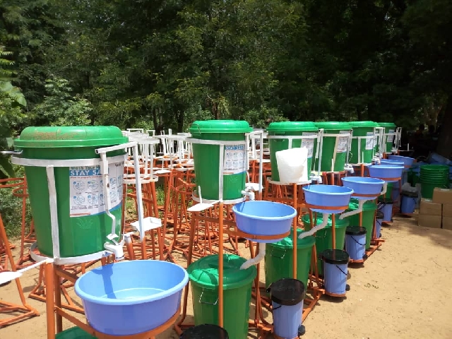 COVID-19: World Vision donates 50 hand washing buckets to Gonja ...