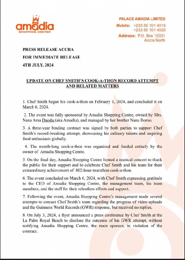 Amadia explains storming Chef Smith's GWR presser, Nana Boroo's ...