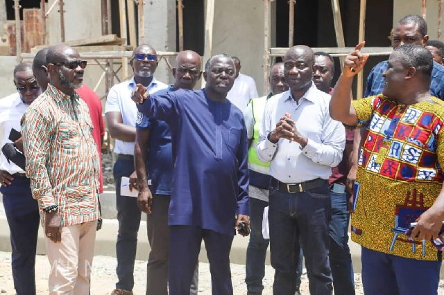 Owusu-Bio and DVLA officials inspect new DVLA office complex at ...
