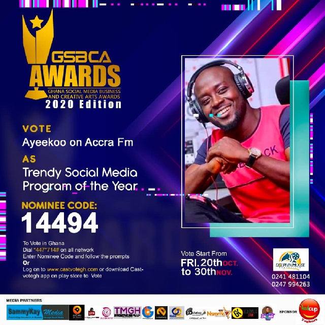 Accra100.5FM's 'Ayekoo Ayekoo' nominated for 2020 GSBCA awards ...